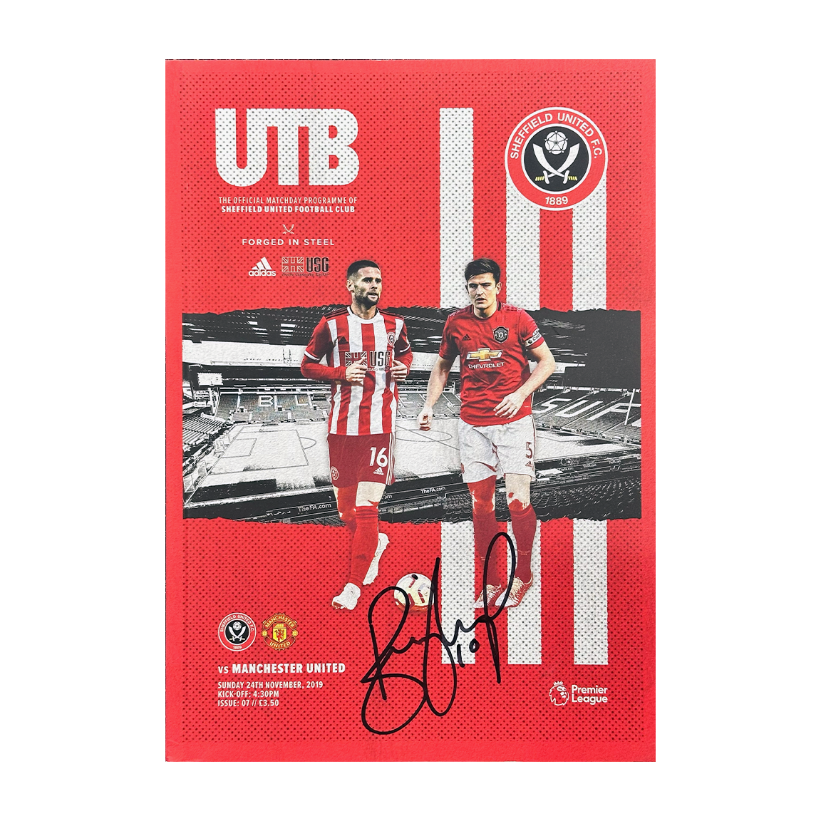 Billy Sharp Signed Sheffield United Match-Day Programme – The Fan Cave ...