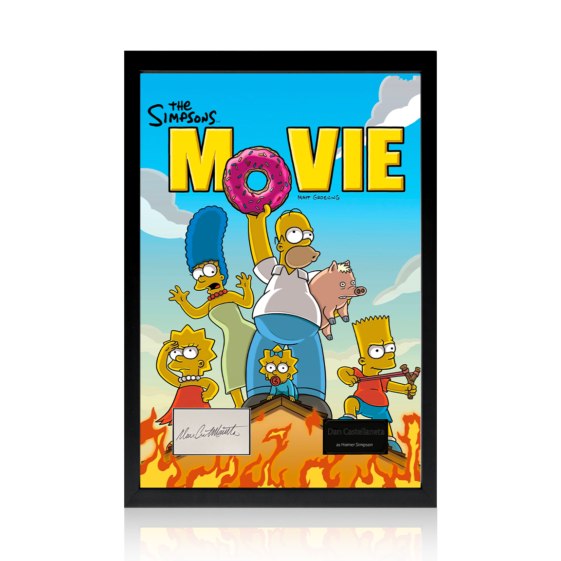 Dan Castellaneta Signed The Simpsons Movie Iconic Frame (ACOA) – The ...