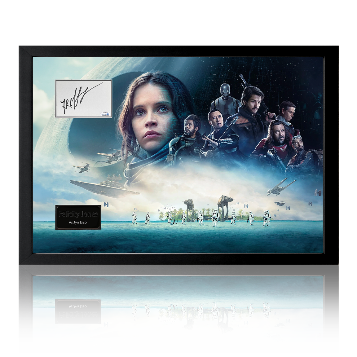 Felicity Jones Signed Star Wars Rogue One Iconic Frame (ACOA) – The Fan ...