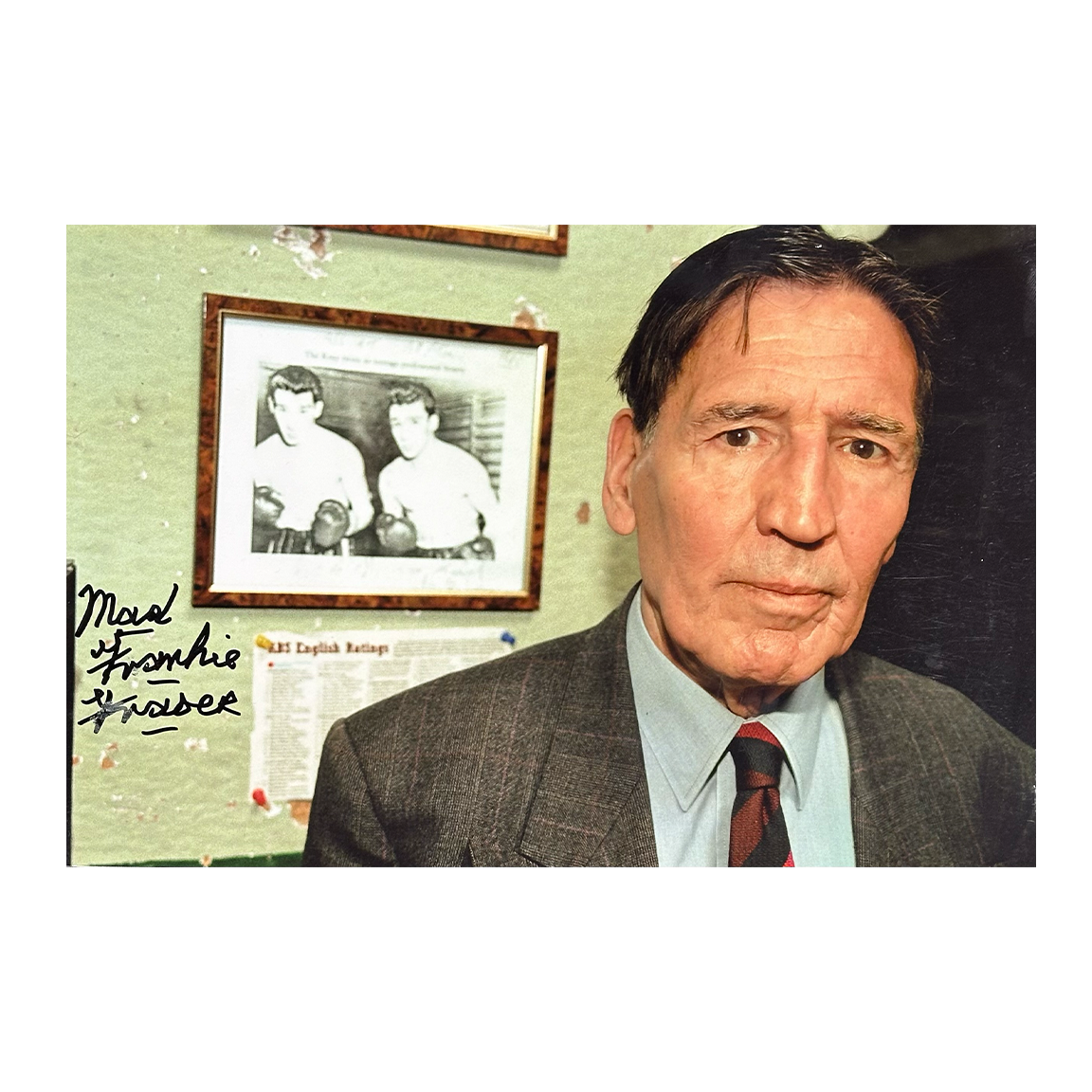 Frankie Fraser Signed 12x8 Image – The Fan Cave Memorabilia