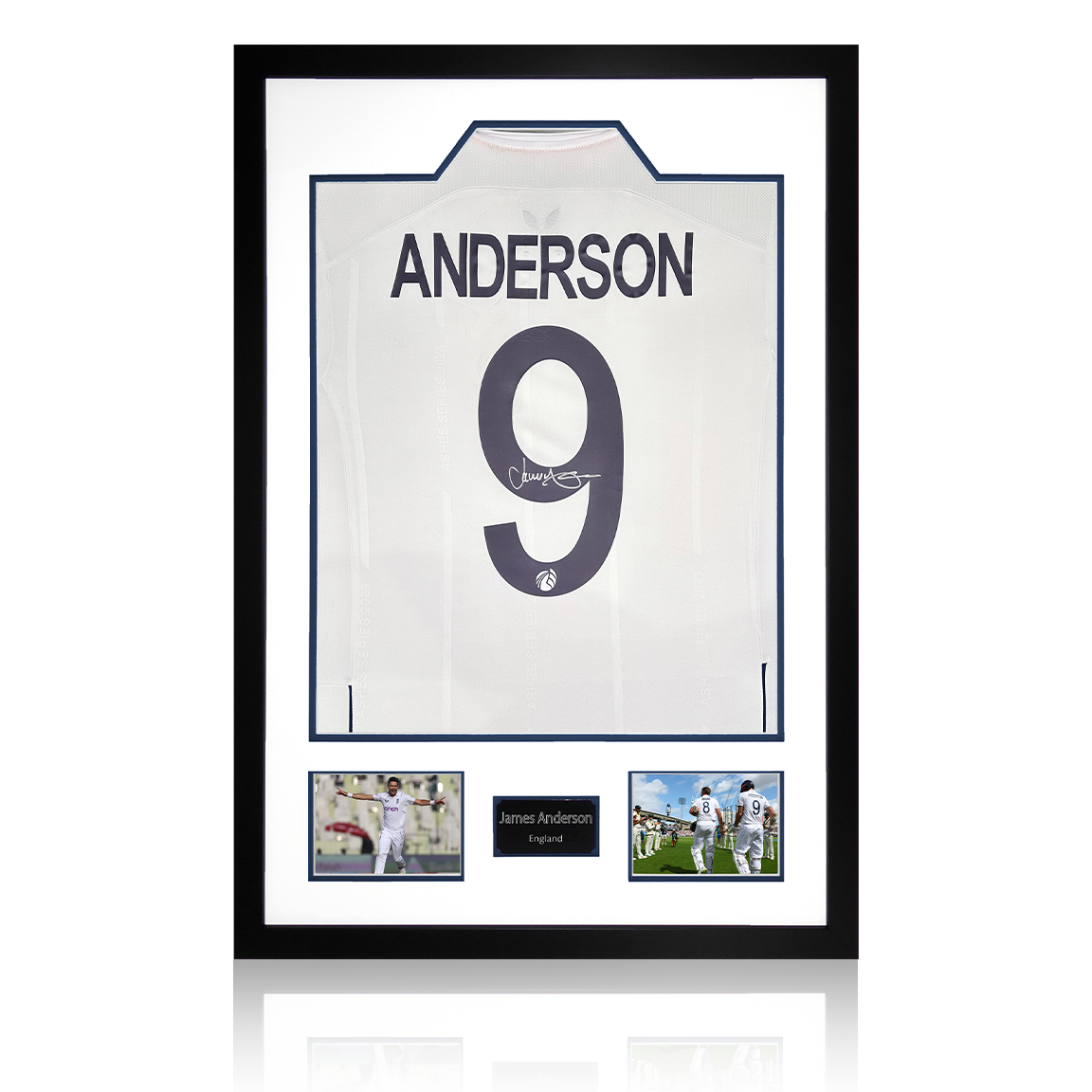 James Anderson Signed England Test Shirt Premium Frame – The Fan Cave ...