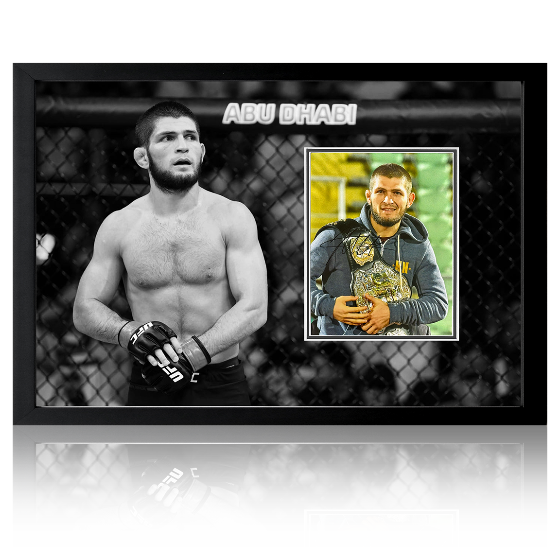 Khabib Nurmagomedov Signed UFC Iconic Frame – The Fan Cave Memorabilia