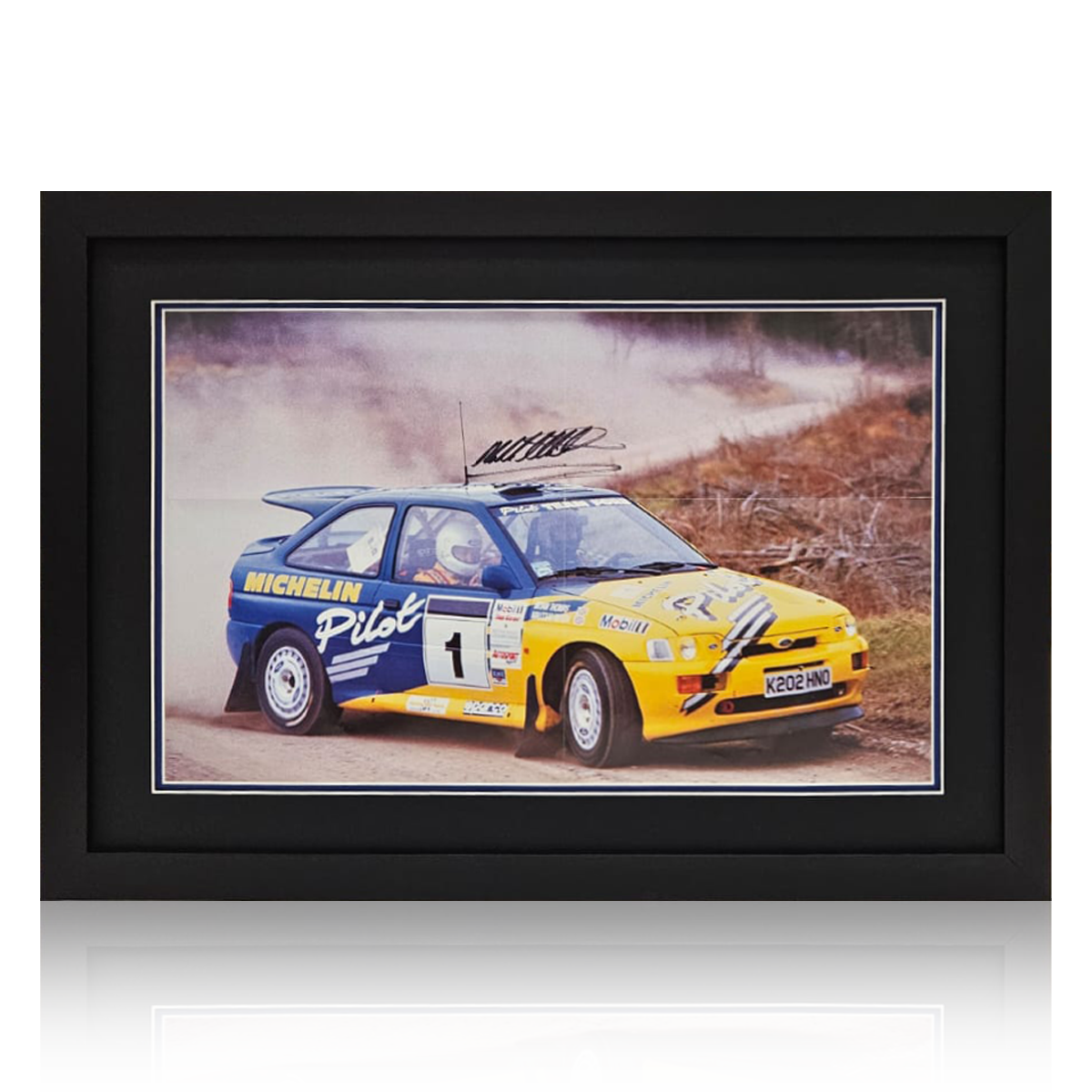 Malcolm Wilson Ford Escort Cosworth Original Signed Rally Poster Displ ...