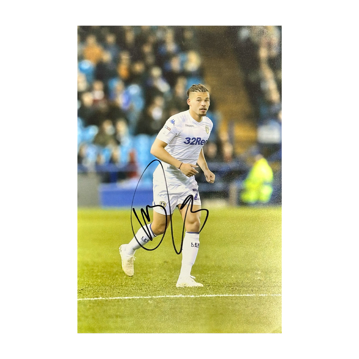 Kalvin Phillips Signed Leeds United 12x8 Image – The Fan Cave Memorabilia