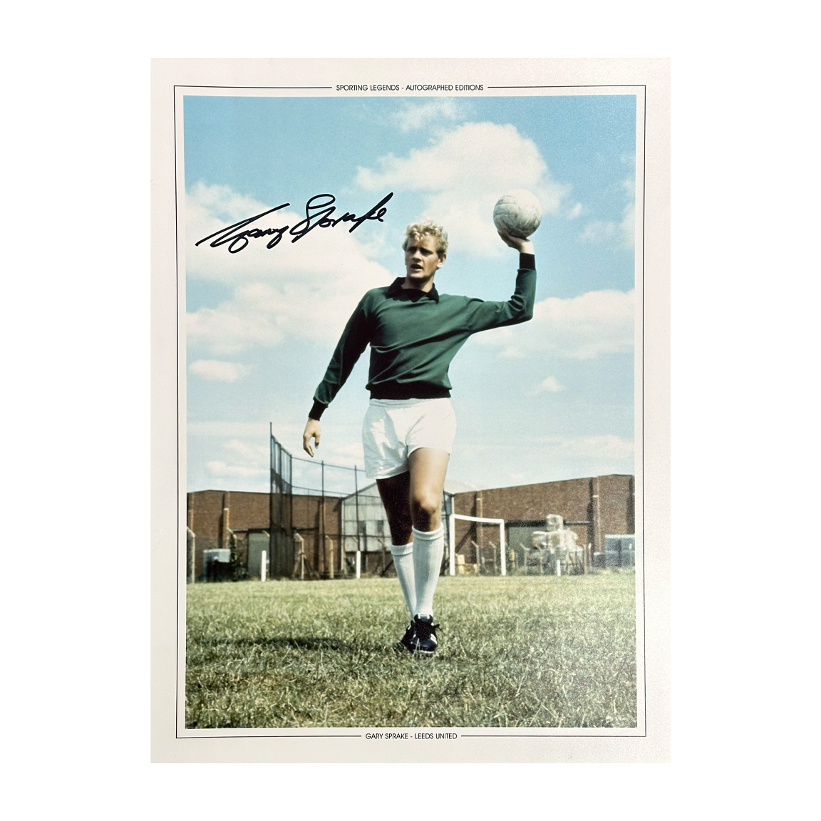 Gary Sprake Signed Leeds United 16x12 Image – The Fan Cave Memorabilia