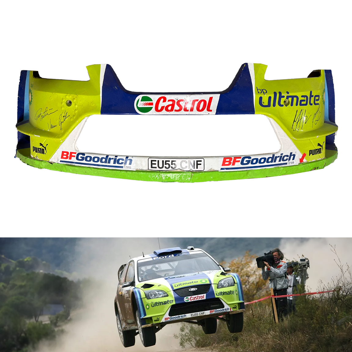 Ford Focus WRC Rally Used Signed Front Bumper 2006 – The Fan Cave ...