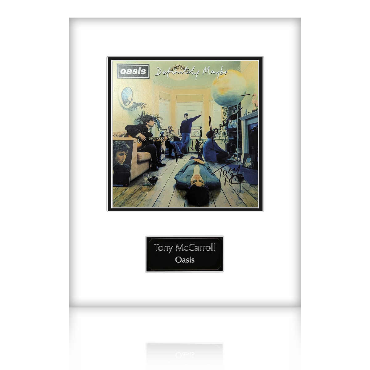 Tony McCarroll Signed Oasis Mount #1 – The Fan Cave Memorabilia