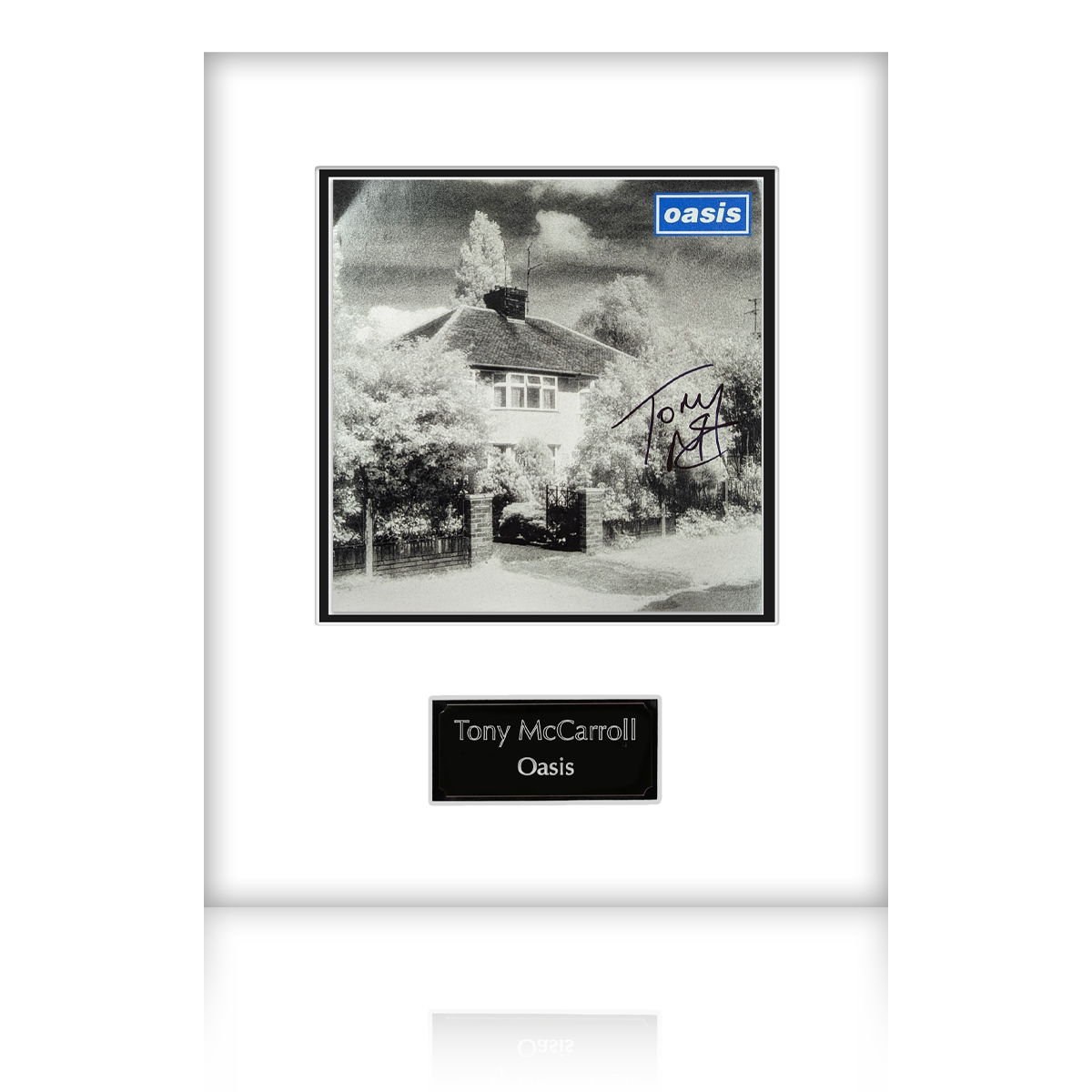 Tony McCarroll Signed Oasis Mount #4 – The Fan Cave Memorabilia
