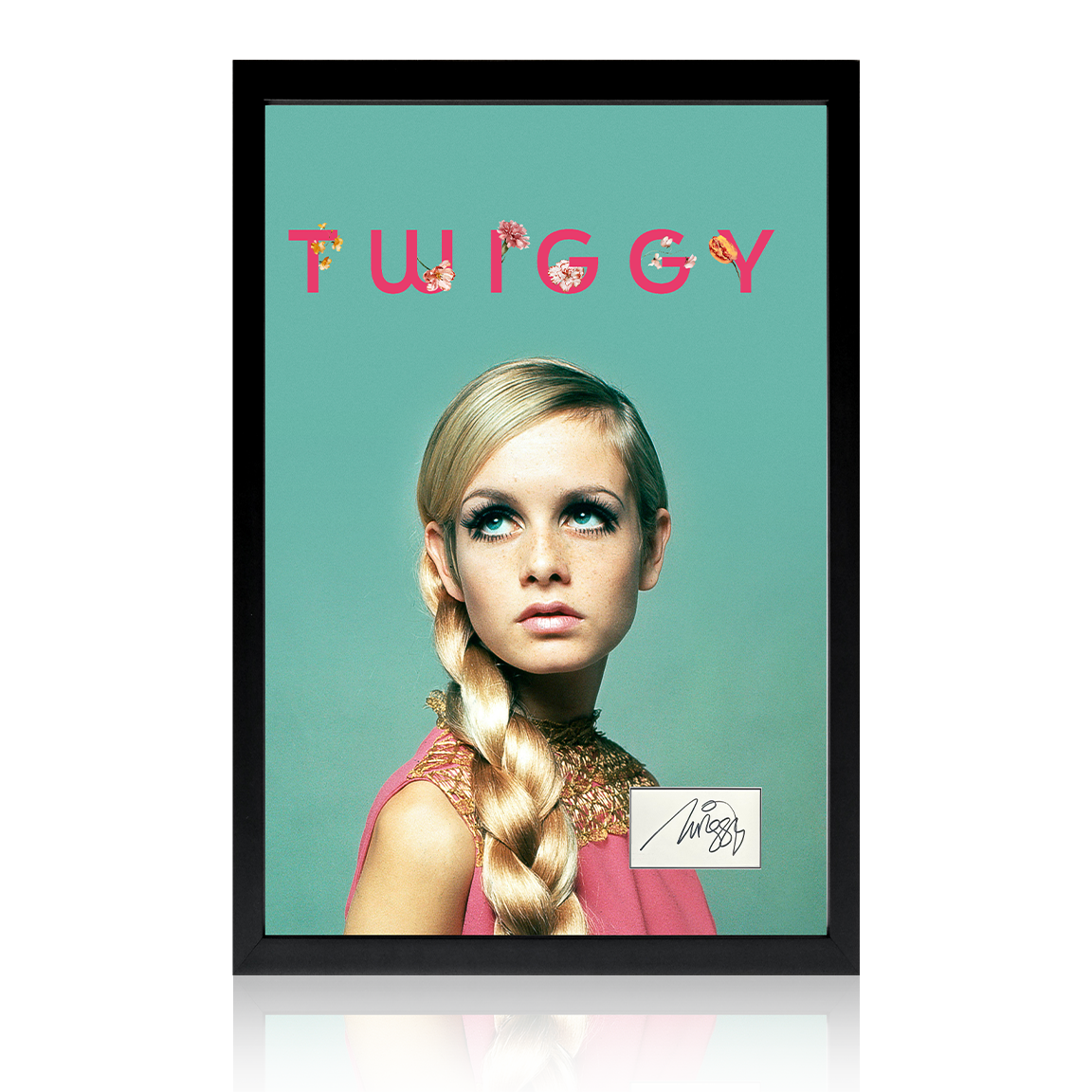Twiggy Signed Index Card Iconic Frame – The Fan Cave Memorabilia