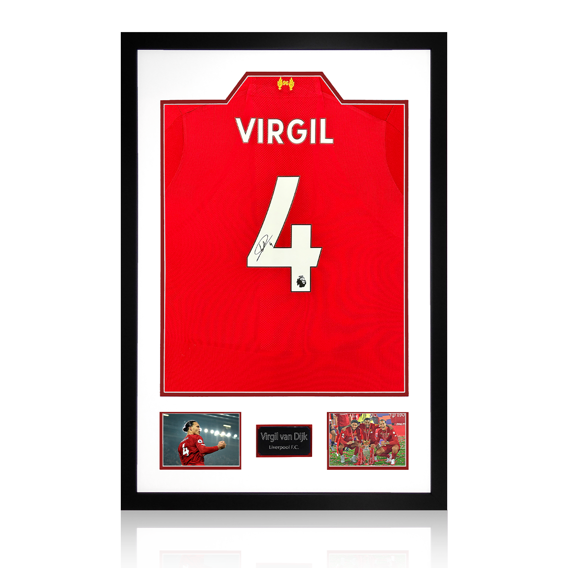 Virgil van Dijk Signed Liverpool Shirt Premium Frame – The Fan Cave ...