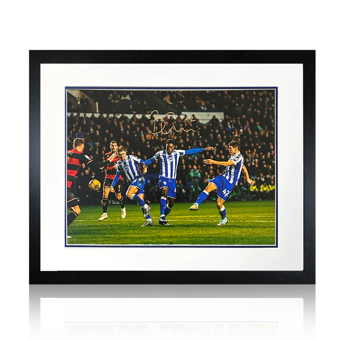 Bailey-Tye Cadamarteri Signed Sheffield Wednesday Deluxe Mount Display ...