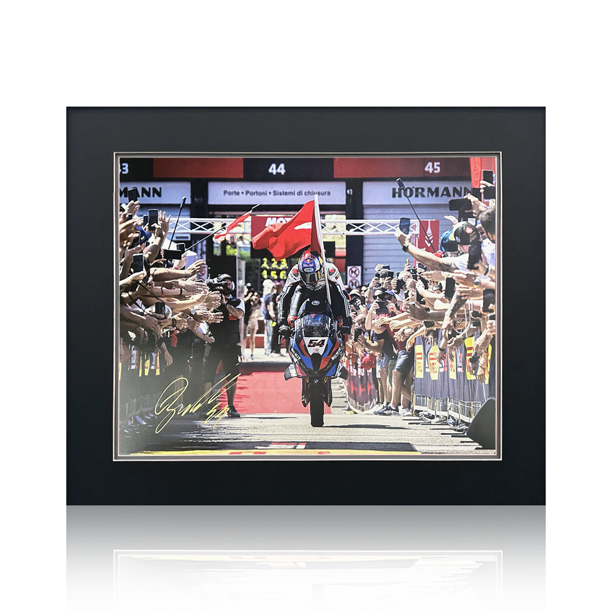 Toprak Razgatlıoğlu Signed 16x12 Deluxe Mount – The Fan Cave Memorabilia