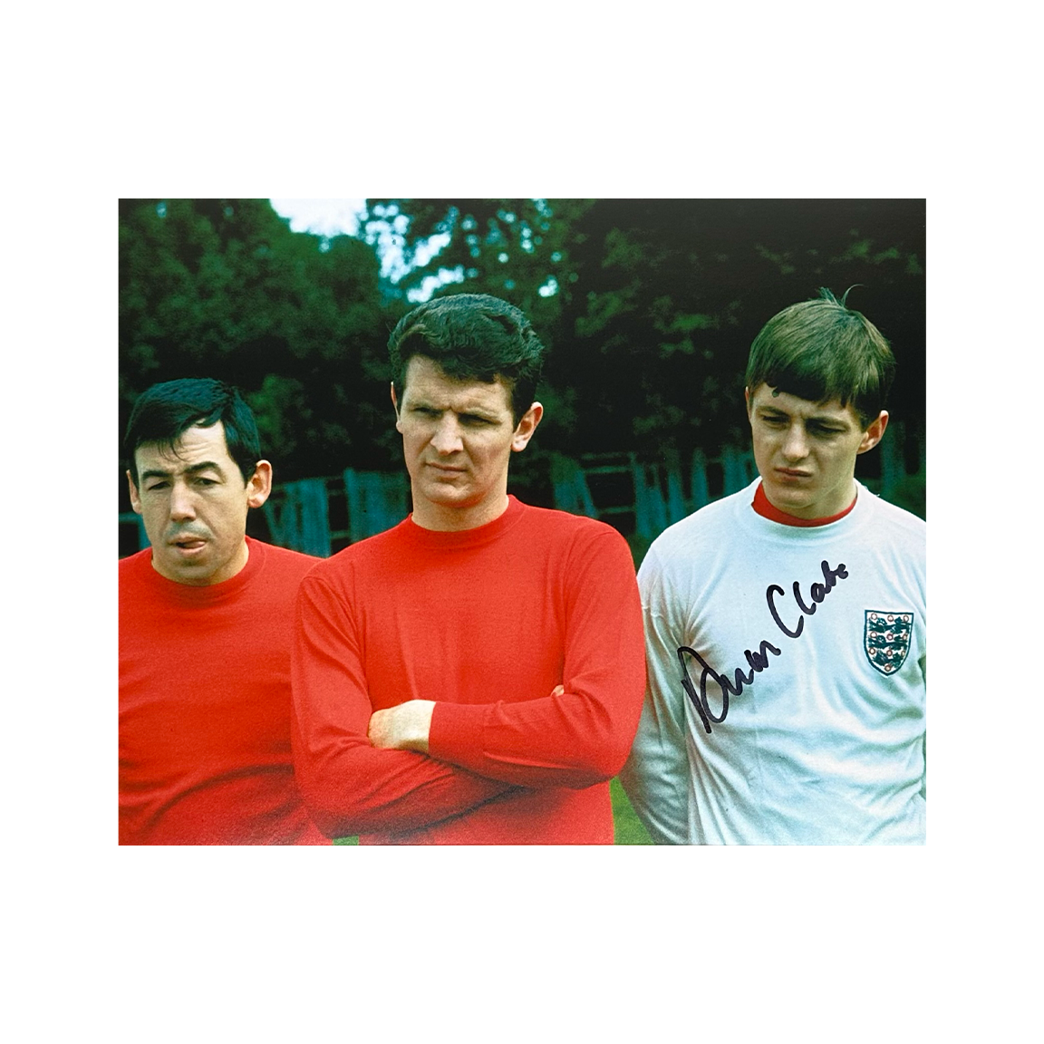 Alan Clarke Signed England 10x8 – The Fan Cave Memorabilia