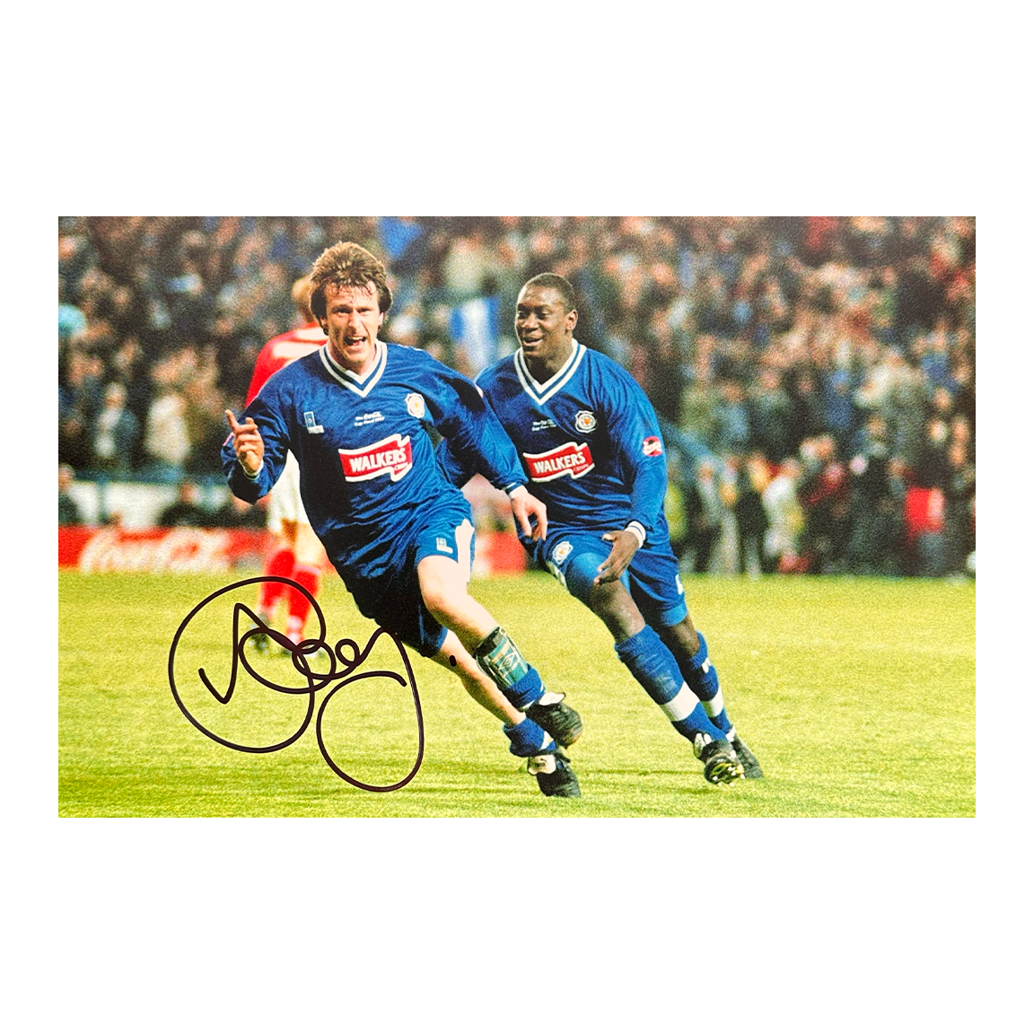 Steve Claridge Signed Leicester City 12x8 #2 – The Fan Cave Memorabilia