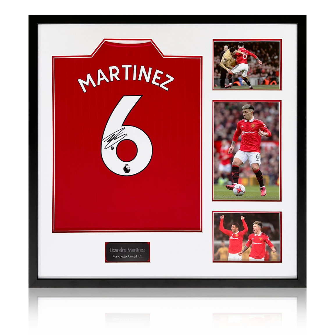 Lisandro Martínez Signed Manchester United Elite Frame – The Fan Cave ...