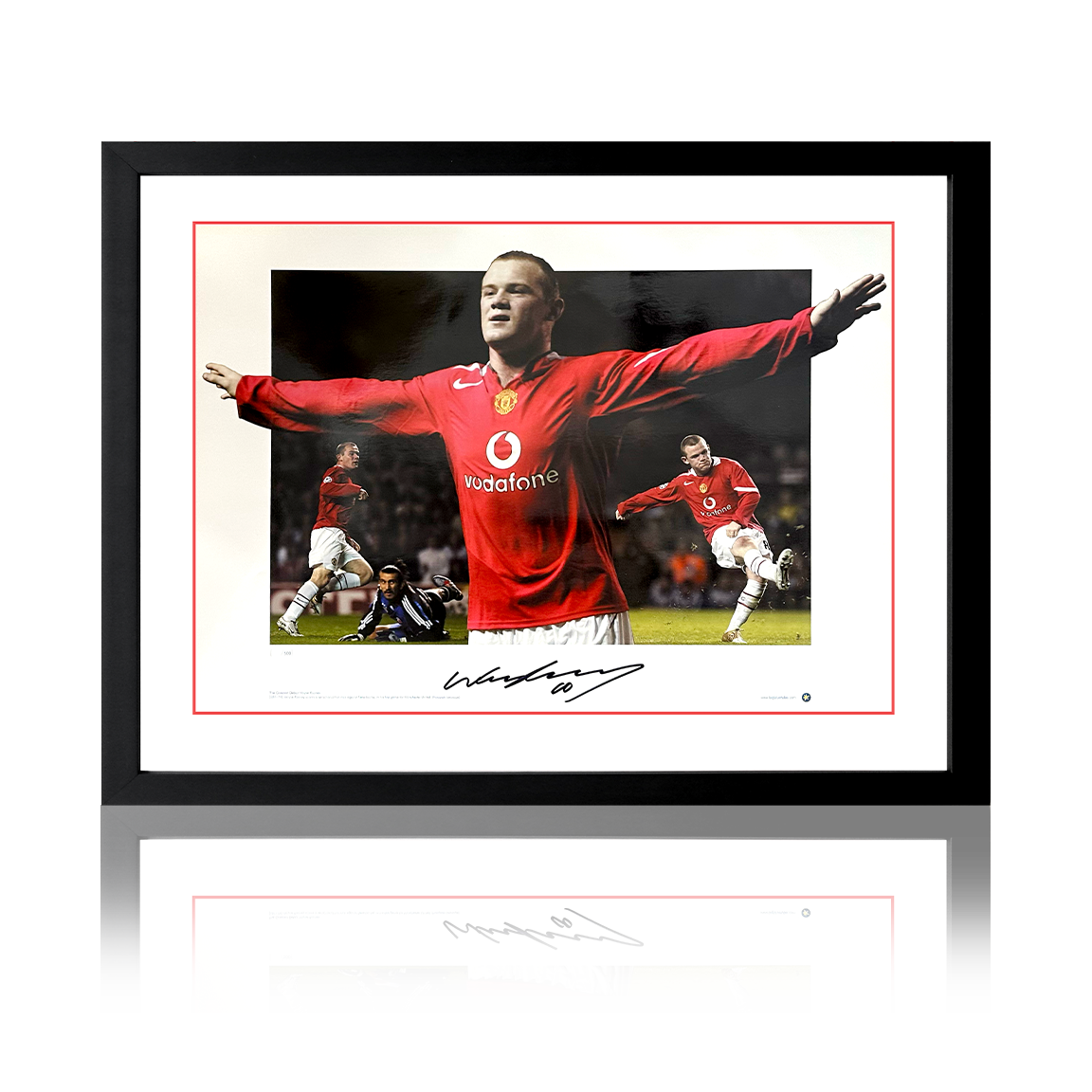 Wayne Rooney Signed Manchester United Deluxe Mount Display – The Fan ...