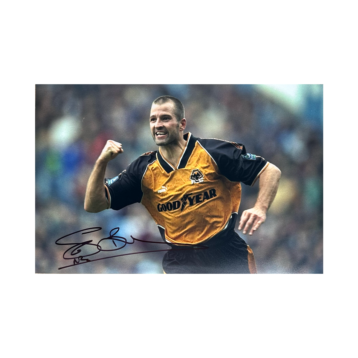 Steve Bull Signed Wolverhampton Wanderers 12x8 – The Fan Cave Memorabilia