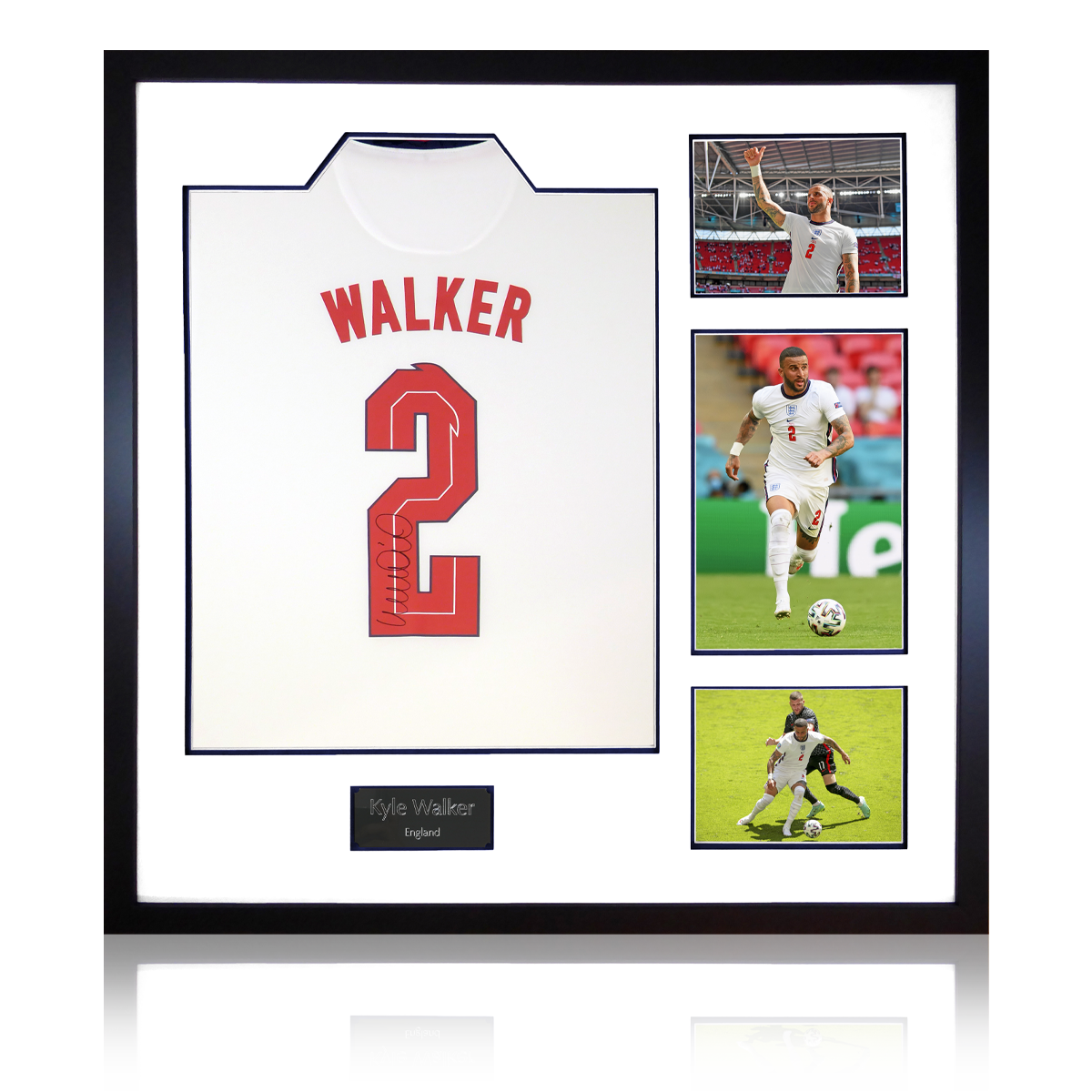 Kyle Walker Signed England Shirt Elite Frame – The Fan Cave Memorabilia